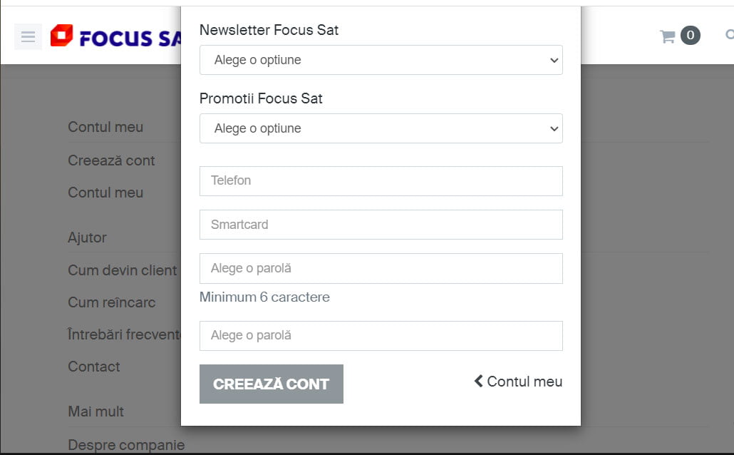 Cont Focus Sat online, avantaje si facilitati - Reincarcare Focus Sat